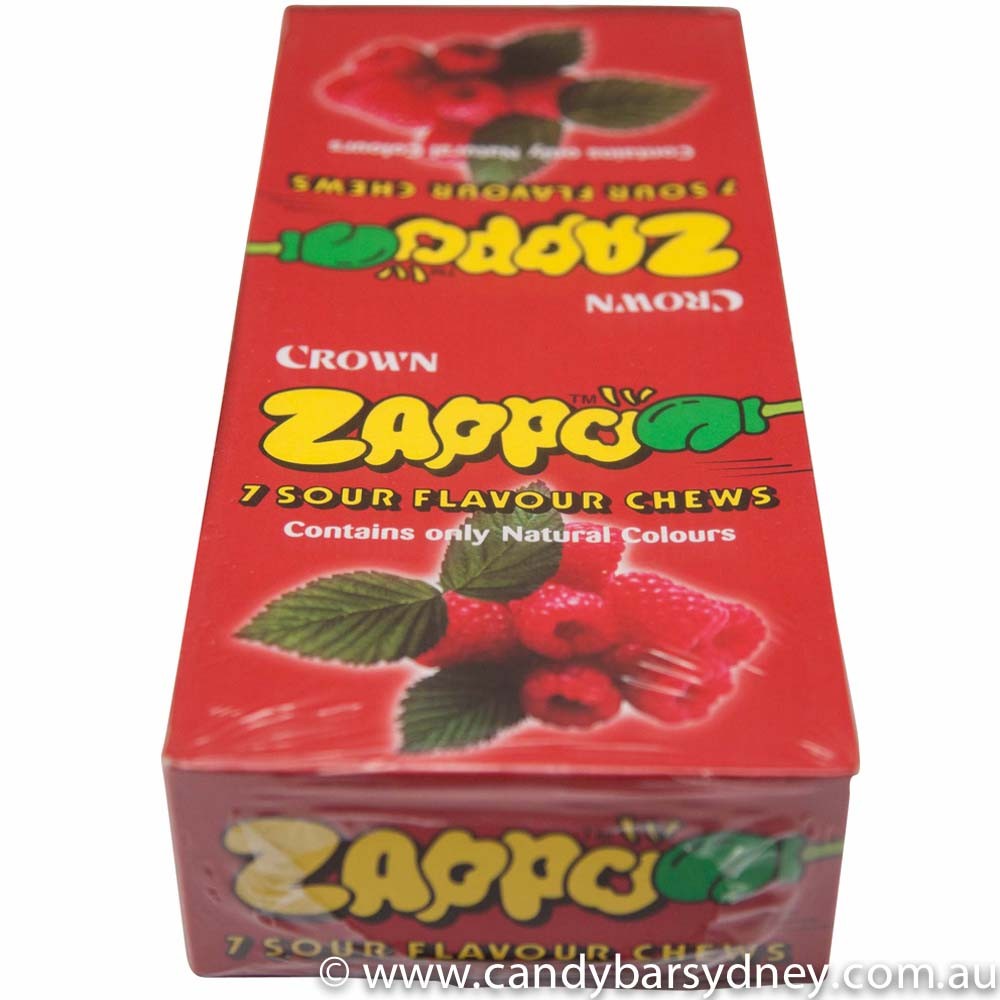 Zappo Raspberry Chews 60 Pack Candy Bar Sydney